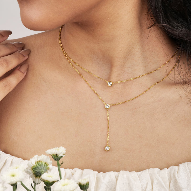Trio Drop Necklace